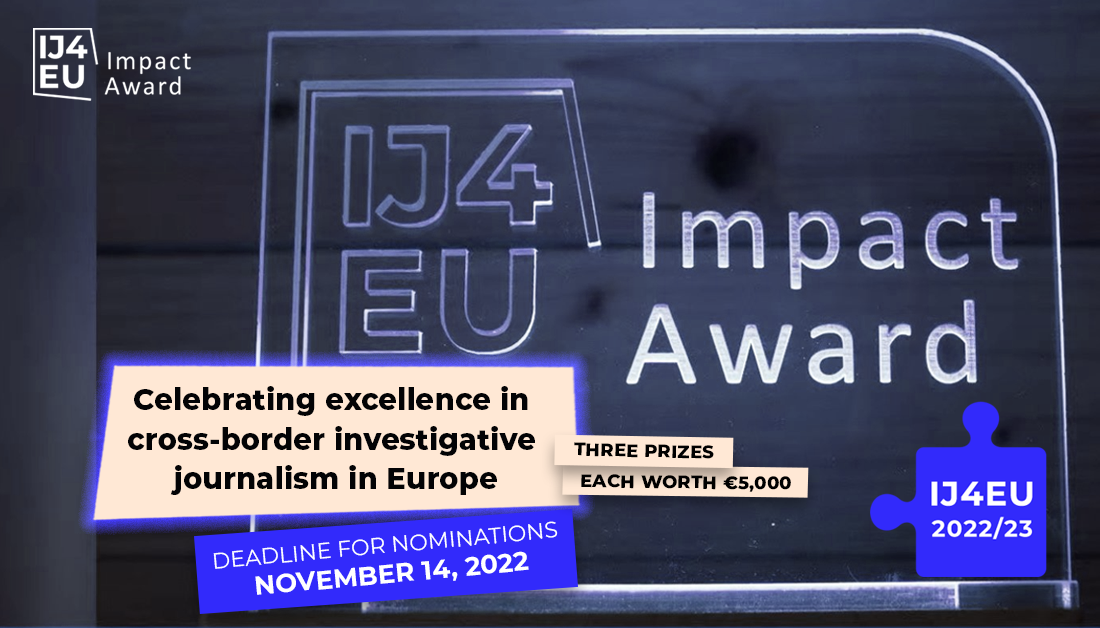 Nominations open for IJ4EU Impact Award 2022 - IJ4EU